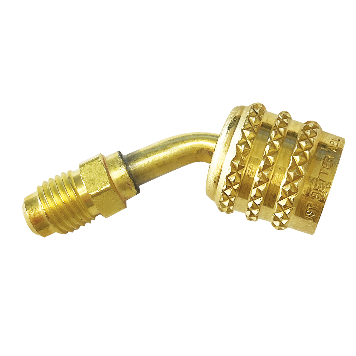 Edmondson Supply | JB Industries QC-A2L-LH45 A2L Reverse-Thread Adapter 45°