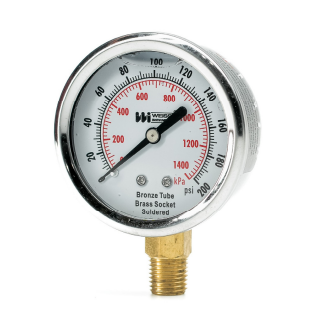 Edmondson Supply | Weiss Instruments LF251-5000-4L 2.5" Liquid Filled ...