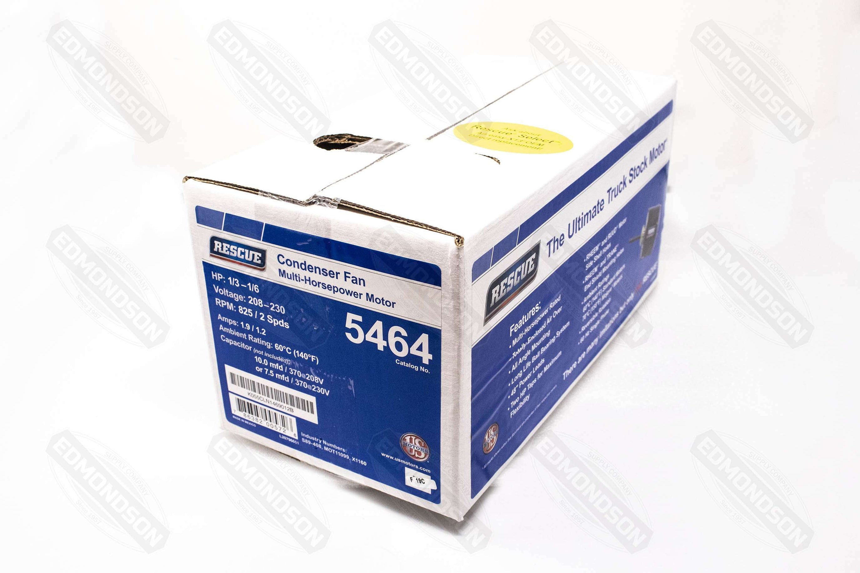 Edmondson Supply | US Motors 5464 Rescue 5.6" Condenser Fan Motor, 208 ...