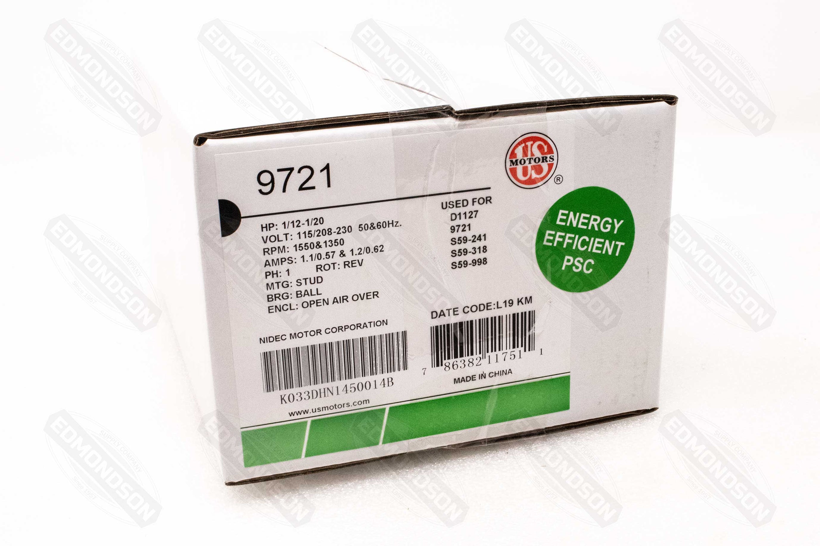 Edmondson Supply | US Motors 9721 RESCUE® 3.3" PSC Direct Drive Fan ...