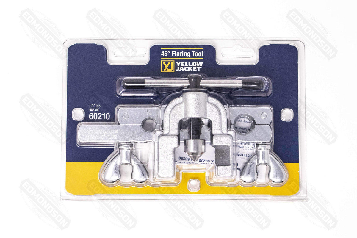 Edmondson Supply | Yellow Jacket 60210 Heavy-Duty 45° Flaring Tool 3/16 ...